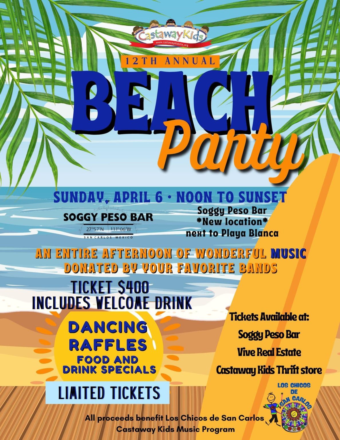 Castaway Kids Beach Party: April 6, 2025