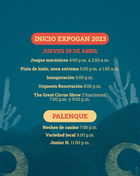 ExpoGan Sonora, April 20 - May 21, 2023 | Palenque